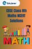 CBSE Class 8th Maths NCERT Solutions in PDF