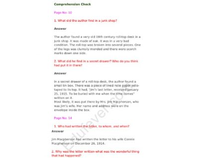 CBSE Class 8th English Honeydew NCERT Solutions in PDF