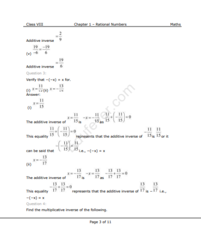 CBSE Class 8th Maths NCERT Solutions in PDF