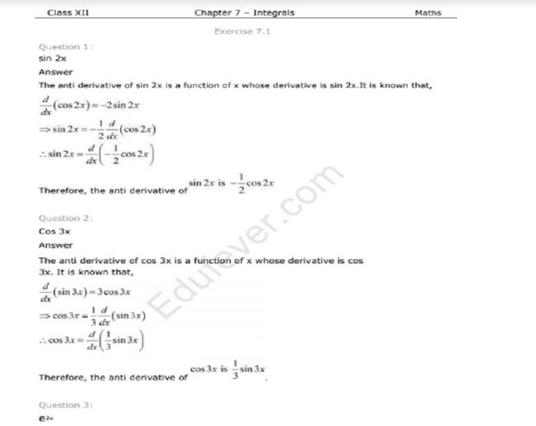 Class 12th Maths Part 2 NCERT Solutions