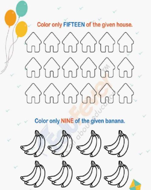 Class UKG - Set of 10 Color Object Worksheets in PDF For Kindergarten