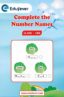 Class UKG - Complete the Number Names UKG Worksheets in PDF