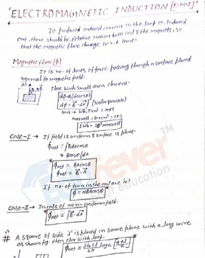 EMI Derivation Hand Written Notes for JEE Mains & NEET Entrance Exam