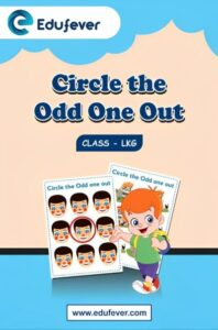 Class LKG - Circle the Odd One Out Worksheets in PDF For Kindergarten