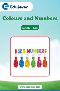 Class LKG - Colors and Numbers Worksheets in PDF For Kindergarten