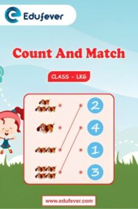 Class LKG - Count And Match Worksheets in PDF For Kindergarten