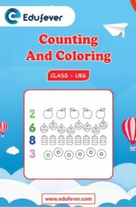 Class UKG - Counting and Coloring Worksheets in PDF For Kindergarten
