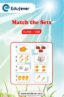 Class UKG - Match the Sets Math's Worksheets in PDF For Kindergarten