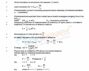 Modern Physics Revision Notes For JEE Mains & NEET Entrance Exam