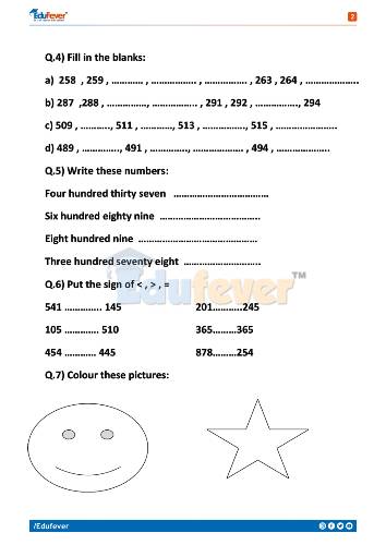 CBSE Class 2 Maths Worksheet In PDF
