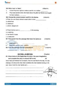 CBSE Class 4 English Activity Worksheets in PDF