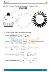 CBSE Class 1 EVS Activity Worksheet in PDF