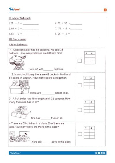 CBSE Class 1 Maths Activity Worksheet in PDF