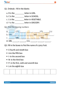 CBSE Class 2 Maths Activity Worksheet in PDF