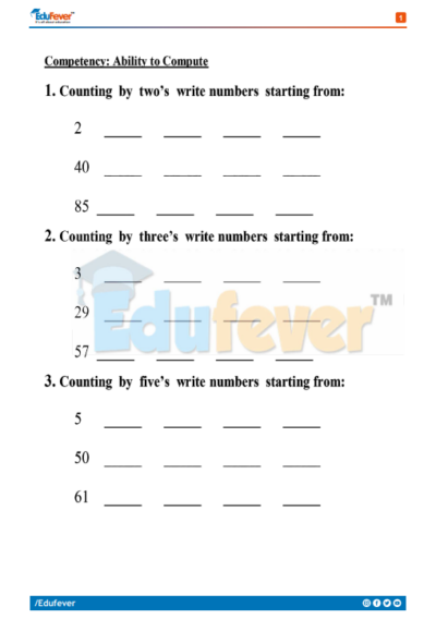 CBSE Class 2 Maths Printable Worksheet in PDF