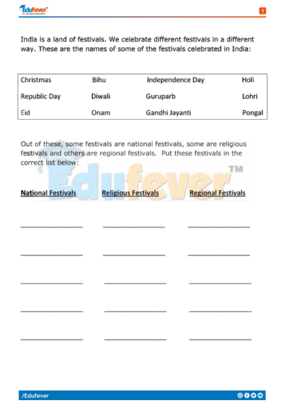 CBSE Class 2 EVS Printable Worksheet in PDF