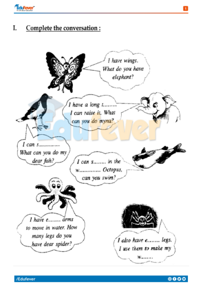 CBSE Class 2 English Holiday Homework in PDF