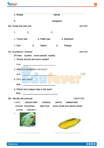 CBSE Class 2 GK Sample Paper in PDF