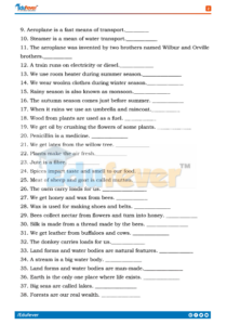 CBSE Class 2 EVS Revision Worksheet in PDF