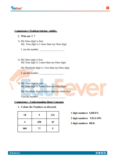 CBSE Class 3 Maths Practice Worksheet