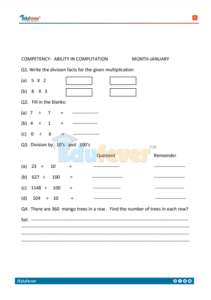 CBSE Class 3 Maths Worksheet