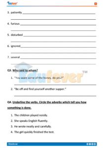 CBSE Class 5 English Worksheets in PDF