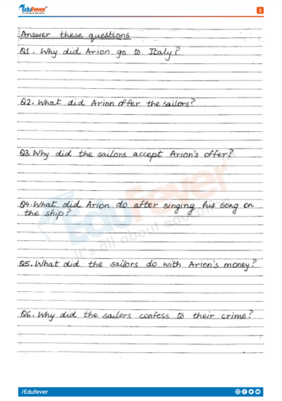 CBSE Class 5 English Printable Worksheets in PDF