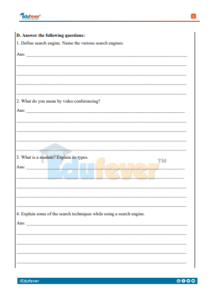 CBSE Class 5 Computer Worksheets in PDF