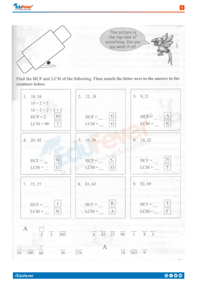 CBSE Class 5 Maths Printable Worksheet