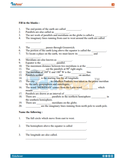 CBSE Class 5 Social Science Revision Worksheet