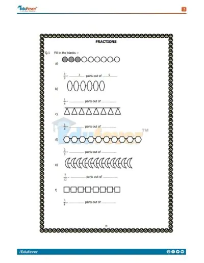 CBSE Class 1 Maths Holiday Homework in PDF