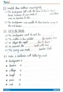 CBSE Class 5 English Bamboo Curry Worksheet Solutions