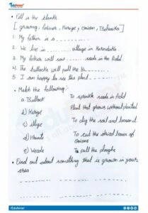 CBSE Class 4 EVS Basva's Farm Worksheet with Solutions