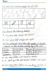 Class 1 Math Data Handling Worksheet with Solution