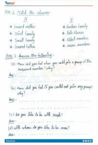 CBSE Class 3 EVS Families Can Be Different Worksheet with Solutions