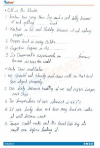 CBSE Class 5 EVS From Tasting To Digesting Worksheet with Solutions