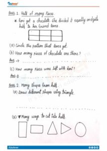 CBSE Class 4 Math Halves and Quarters Worksheet with Solutions