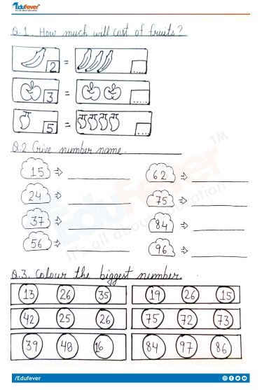 Buy Class 1 Math How Many Worksheet with Solution at low Price