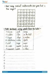 CBSE Class 2 English I Am The Music Man Worksheet with Solutions