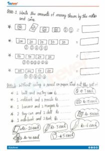 CBSE Class 3 Math Rupees and Paise Worksheet with Solutions