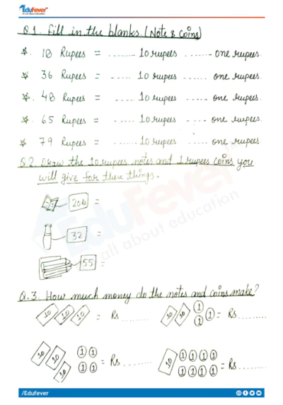 CBSE Class 2 Math Tens and Ones Worksheet with Solutions