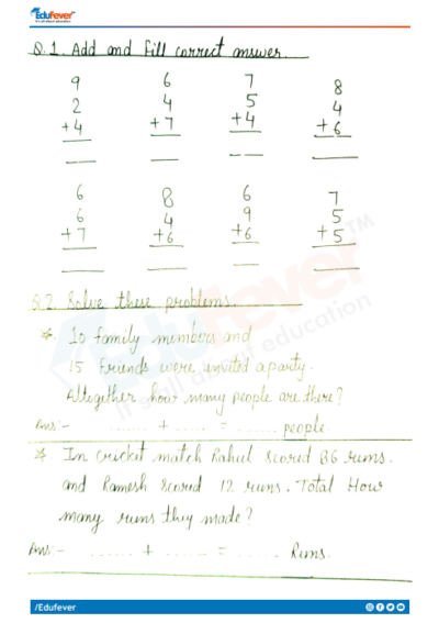 CBSE Class 2 Math Add Our Points Worksheet with Solutions