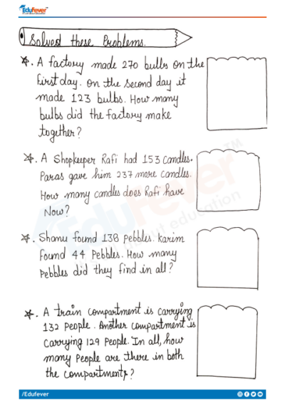 CBSE Class 3 Math Give And Take Worksheet with Solutions