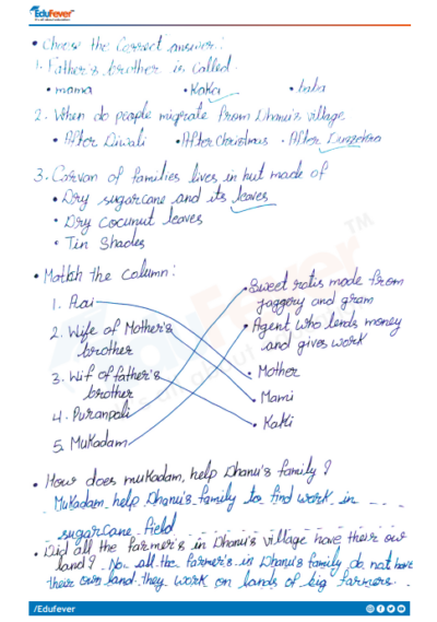 CBSE Class 5 EVS On The Move Again Worksheet with Solutions