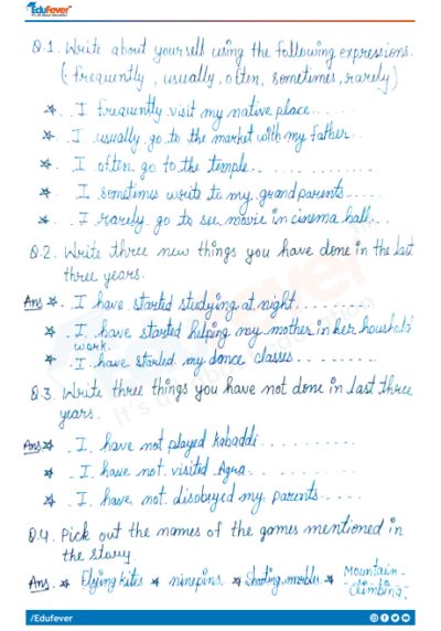 CBSE Class 5 English RIP Van Winkle Worksheet with Solutions