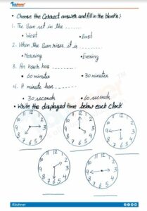 CBSEClass 2 EVS Time Worksheet with Solutions
