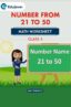 Class 1 Math Number From 21 To 50 Worksheet with Solution