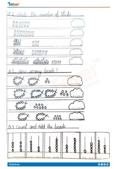 Class 1 Math How Many Worksheet with Solution