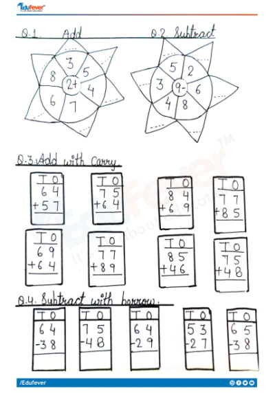 Class 1 Math Numbers Worksheet with Solution