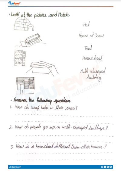 CBSE Class 3 EVS A House Like This Worksheet with Solutions